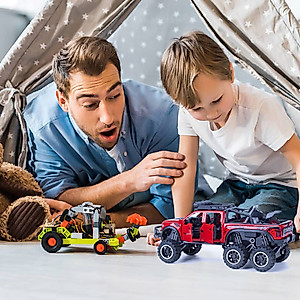 Toy Trucks Pickup Model Cars F150 Metal Diecast Cars Trucks for 3 Year Old Boys and up (Red)