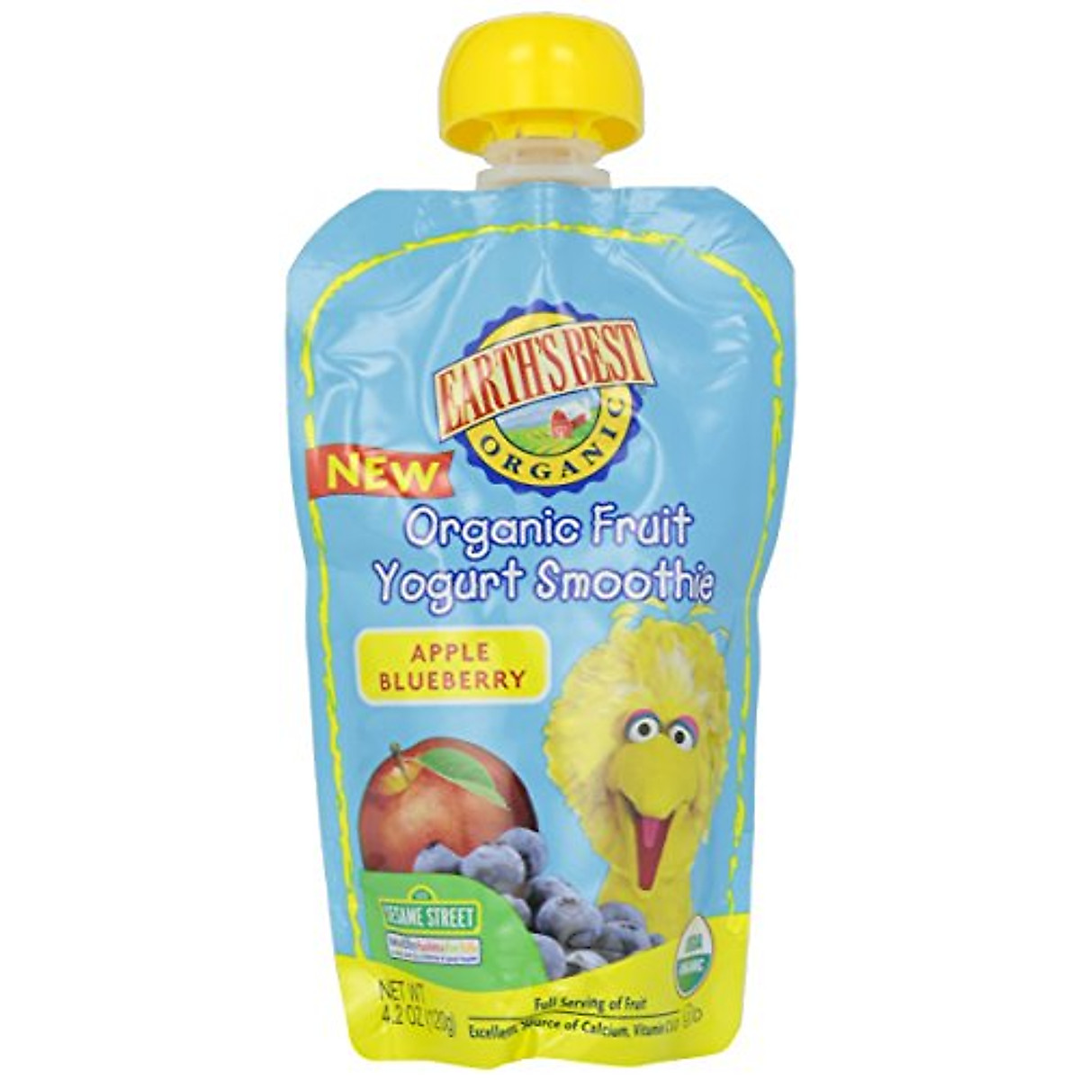 Earth's Best Earth's Best Organic Apple Blueberry Fruit Yogurt Smoothie, 4.2 oz