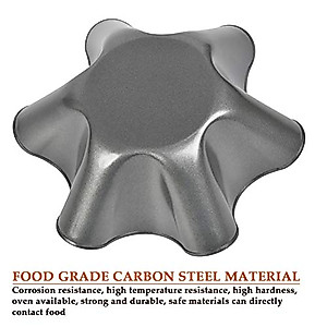 FOCCTS 6 Packs Torta Molder, Non-Stick Taco Salad Bowl Pans Maker, Extra Thick Steel Tortilla Shell Maker, 6 inch