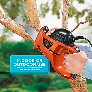 BLACK+DECKER Electric Hand Saw with Storage Bag, 3.4-Amp (PHS550B)