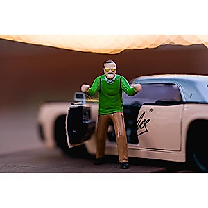 Jada Toys Stan Lee 1:24 1963 Lincoln Continental Die-cast Car & Figure, Toys for Kids and Adults Yellow