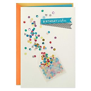 Hallmark Birthday Card (Envelope with Confetti)