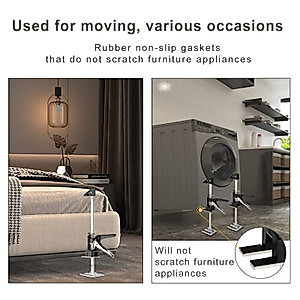 EnryKuo Labor Saving Arm Jack 2 Pack,15.5 Inch Multifunctional Furniture Lifter Jacks for Installing Cabinets and Wall Tile Height Adjuster Handheld Tool