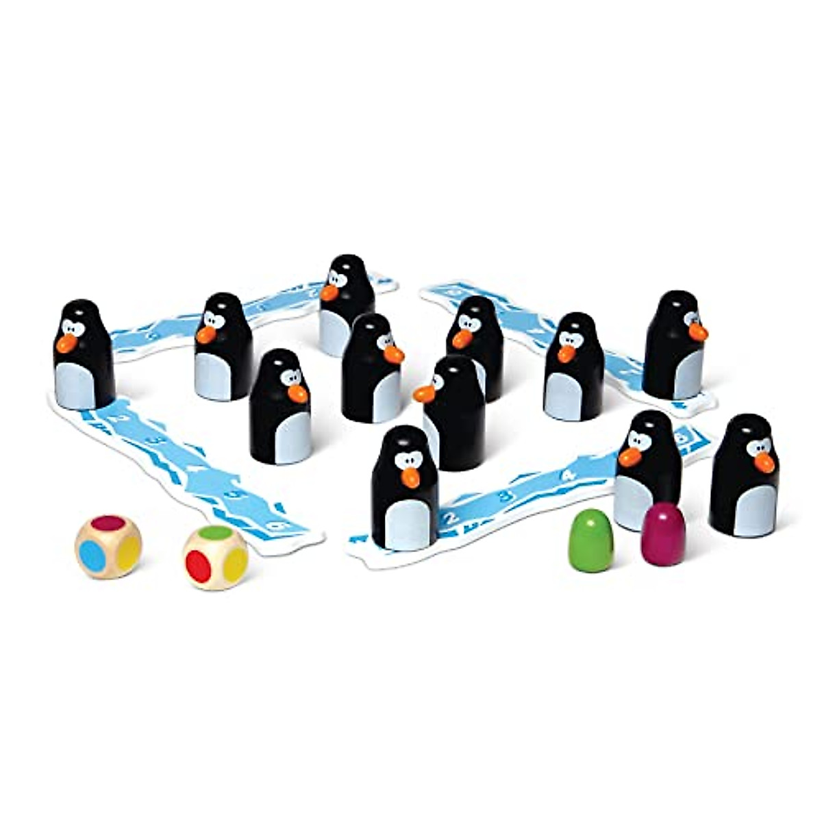 Blue Orange Games Pengoloo Award Winning Wooden Skill Building Memory Color Recognition Game for Kids