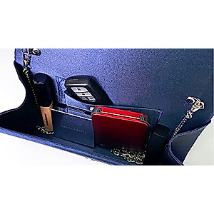 Beilaidisi Women's Evening Bag Envelope Satin Clutch Handbag Party Prom Wedding Purse Shoulder Bag Navy