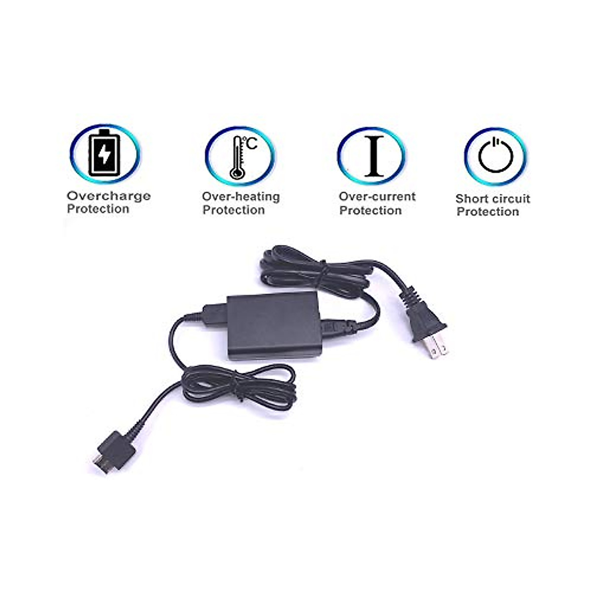 WICAREYO AC Power Supply Adapter US Plug Compatible for PlayStation PS Vita 1000 Console