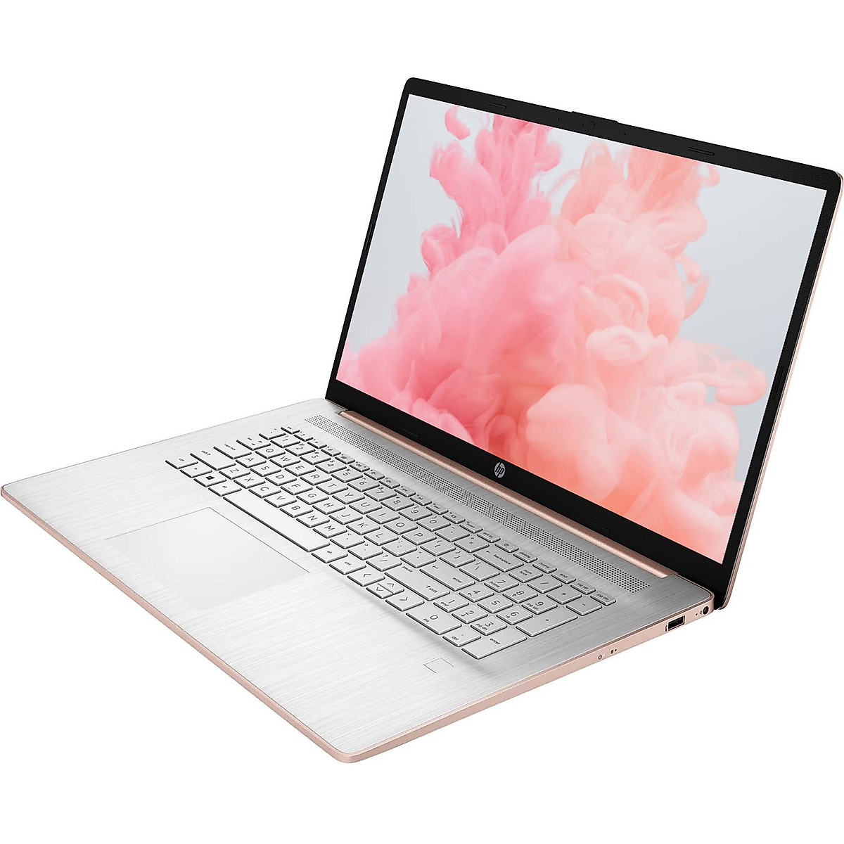 2022 HP Pavilion Laptop, 17" HD+ (1600 x 900) LED Display, AMD Athlon Silver Processor, Radeon Graphics, 16GB RAM, 1TB PCIe SSD, Fingerprint Reader, Wi-Fi 6, BT 5.0, Windows 10, Rose Gold (Renewed)