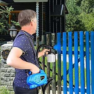 Moclever® Paint Sprayer, 800ml/min New Upgrade HVLP Electric Paint Gun with 3 Spray Patterns, Easy Spraying and Cleaning for Power Paint Sprayer,Adjustable Valve Knob, Quick Refill Lid Detachable Cont