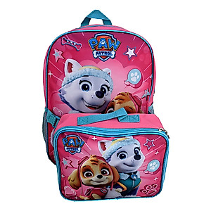 Group Ruz Nickelodeon Girl Paw Patrol 16" Backpack With Detachable Matching Lunch Box