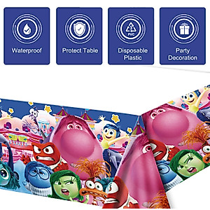 ZEZGERS 3PCS Inside Tablecloth, Birthday Party Table Cover for Baby Shower, Newborn Birthday,Classroom Nursery Decorations