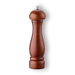 Wooden Pepper Grinder, Adjustable Coarseness Pepper Mill, ADWSET Ceramic Grinding Peppercorn Salt Refillable Kitchen Gadgets, Salt Grinder with Adjustable Rotor/8 inch