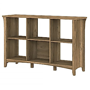 Bush Furniture Salinas 6 Cube Organizer, Reclaimed Pine