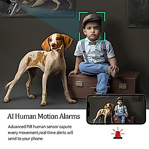 Mini Spy Hidden Camera 4K WiFi Nanny Cam Wireless PIR Small Indoor Security Cameras with Live Feed Motion Detection Alerts Auto Night Vision 100 Days Standby Tiny Secret Surveillance Camera for Home