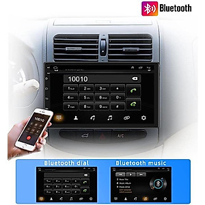 [2G+32G] Android 11 Double Din Car Stereo with Apple Carplay Android Auto, 7 Inch Touch Screen Car Radio with HiFi/BT/IPS Display/GPS Support Fastboot Backup Camera Mirror Link WiFi Connect BAJKQKAI