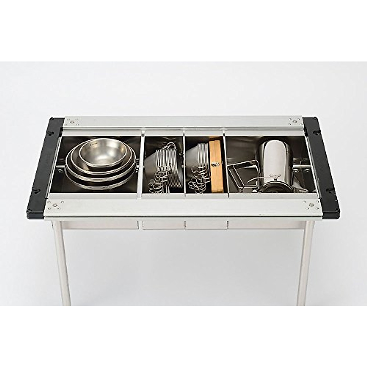 Snow Peak CK-025 Stainless Steel Box, Half Unit