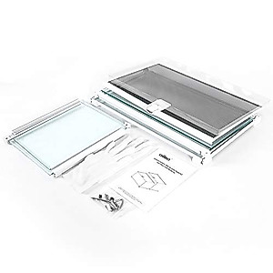 OIIBO 10 Gallon Reptile Tank, 20" x 12" x 10" Reptile Terrarium, Sliding Screen Top Hermit Crab Tank for Reptile Amphibians, Snake, Turtle, Frog, Gecko, Hamster, Hedgehog, Small Animals