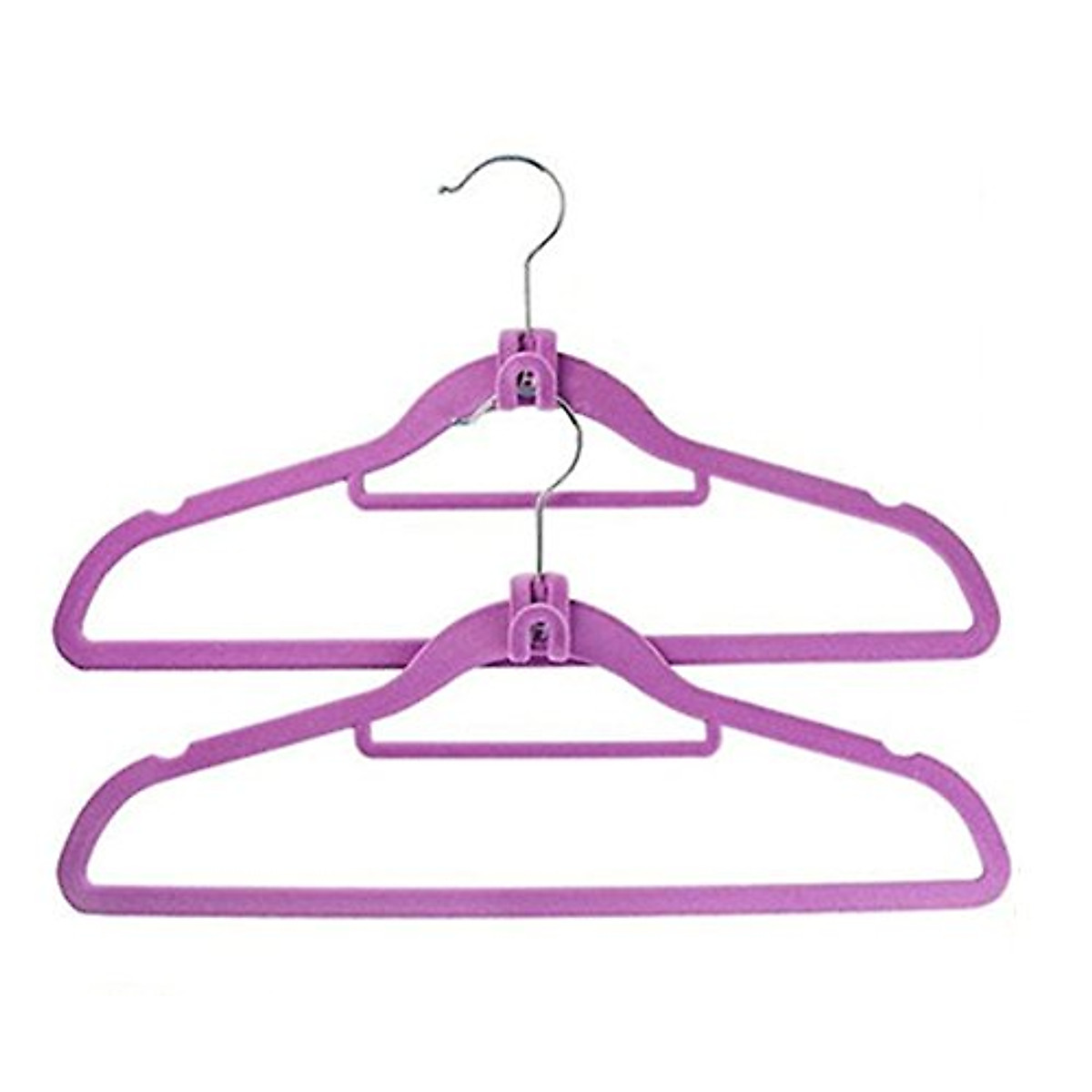 20Pcs Mini Cascading Hooks Clothes Hanger Rack Connector for Plastic Metal Wood Flocked Hangers (Gray)