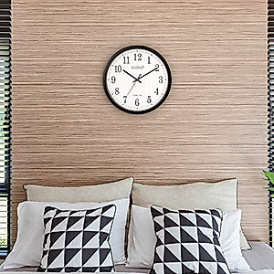 La Crosse Technology WT-3143A-INT 14-Inch Atomic Wall Clock, Black