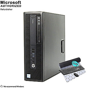 HP ProDesk 600 G2 SFF Desktop Computer Inter i5-6500 Up to 3.60GHz 32GB DDR4 RAM New 1TB SSD Built-in AX200 Wi-Fi 6 HDMI Dual Monitor Support Wireless Keyboard and Mouse Win10 Pro (Renewed)