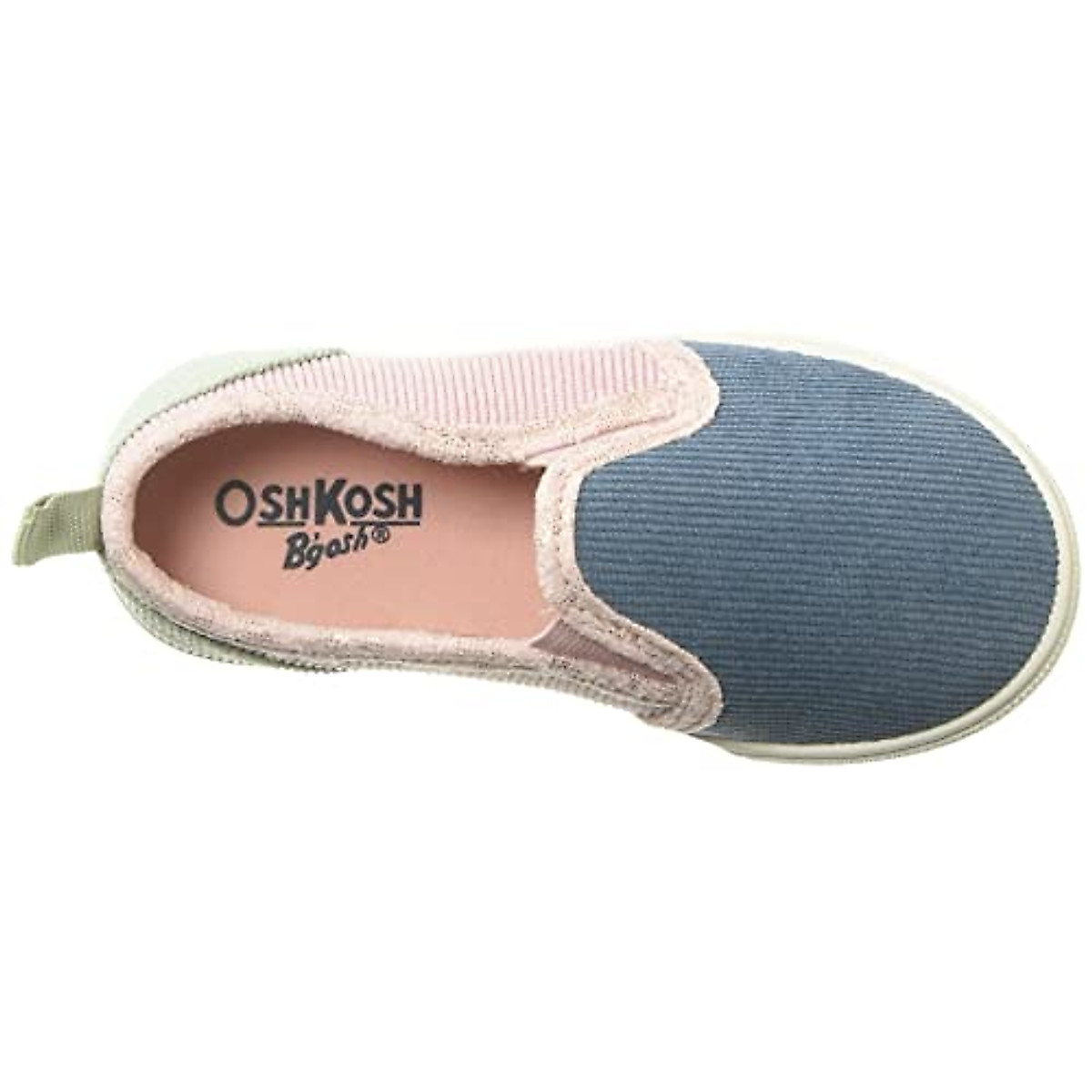 OshKosh BGosh Girls Sneaker, Navy/Multi, 12 Toddler