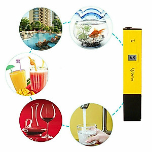 3.1 * 2 * 15.1cm Measure Range Digital PH Meter Pen Tester Aquarium Pool Experiment Accessories
