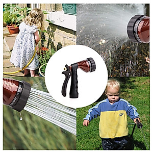 GREEN MOUNT Water Hose Nozzle Spray Nozzle, Metal Garden Hose Nozzle with Adjustable Spray Patterns, Perfect for Watering Plants, Washing Cars