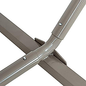 Lazy Daze Hammocks Outdoor 12 Feet Hammock Stand Heavy Duty Coated Steel Tube Frame, for Indoor Porch Patio Garden Backyard Hammocks, 450 Pounds Weight Capacity, Tan