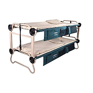 Disc-O-Bed Adult Extra Large Duvalay Luxury Memory Foam Sleeping Pad & Duvet Cappuccino Pattern