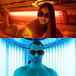 ULTREMA Red Light Therapy Glasses, Eyes Protection for Tanning Goggles, Laser Safety Glasses IPL 200-2000nm, Eye Protection for Red Light Therapy.