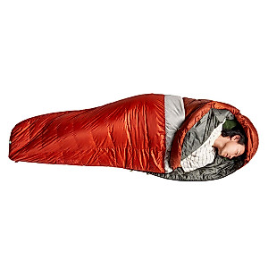 Sierra Designs Get Down 35 Degree Sleeping Bag - 550 Fill Power DriDown (PFC Free), Mummy Style Camping & Backpacking Sleeping Bags for Men & Women, Stuff Sack Included (Regular)