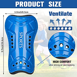 Zhanmai 8 Pairs Kids Soccer Shin Guards Youth Protective Soccer Socks Sport Shin Pads Guard Sleeves Calf Protective Soft Colorful Gear for Football Games 3-15 Years Old Girls Boys Toddler Child Teens