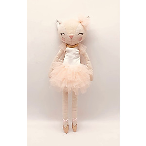 Plush Ballerina Cat Stuffed Animal for Girls Kids Birthday Gifts and Decor