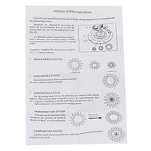 Daisy Flower Stitch Presser Foot Decorative Embroidery Stitch Circles Ruffler Sewing Machine Presser Foot for Most Low Shank Sewing Machines