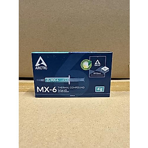ARCTIC MX-6 (4 g, incl. 6 MX Cleaner) - Ultimate Performance Thermal Paste for CPU, Consoles, Graphics Cards, laptops, Very high Thermal Conductivity, Long Durability, Non-Conductive