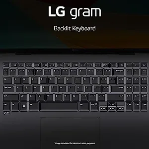 LG gram 16” Lightweight Laptop, Intel 13th Gen Core i7 Evo Platform, Windows 11 Home, 16GB RAM, 1TB SSD, Gray