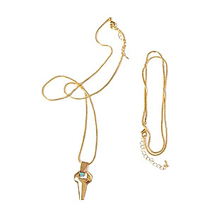 C-ZOFEK 2 PCS David Martinez Cosplay Necklaces Snake Chain Pedant Costume Accessories (David)