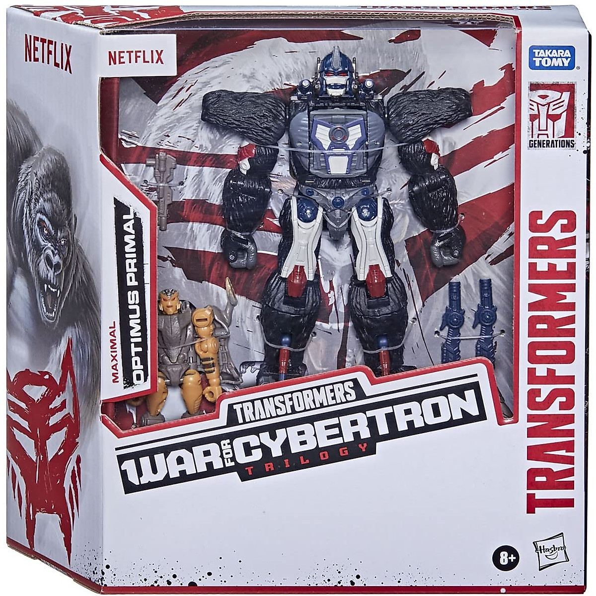 Transformers Netflix War for Cybertron Optimus Primal and Rattrap, (F0976)