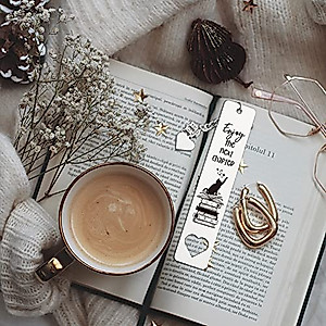 Inspirational Bookmark for Cat Lover, Readers, Book Lover,s Graduation Gifts for Cat Lover,Cute Bookmark for Teens, Boys, Girls, Kids, Friends, Teachers, for School, Office, Home, Cat House, WB91