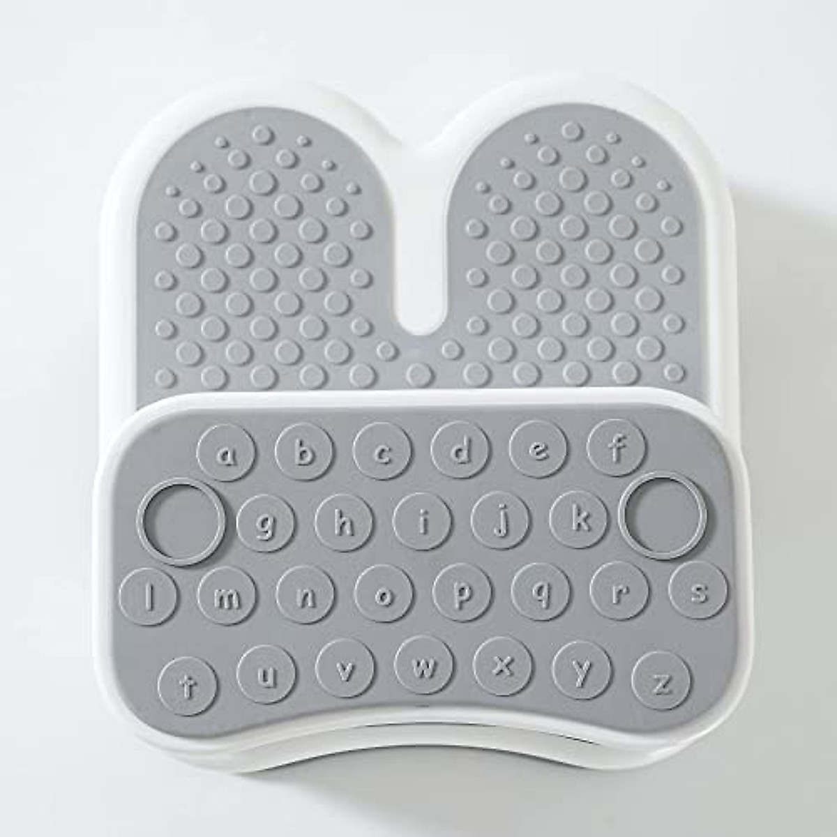 UpPro 2 in 1 Anti Slip Bunny Step Stool, Detachable Double Up Kids Step Stool, Wide Step Toddler Step Stool, Kids Step Stool for Toilet Potty Training, Kitchen, and Bathroom (Grey)