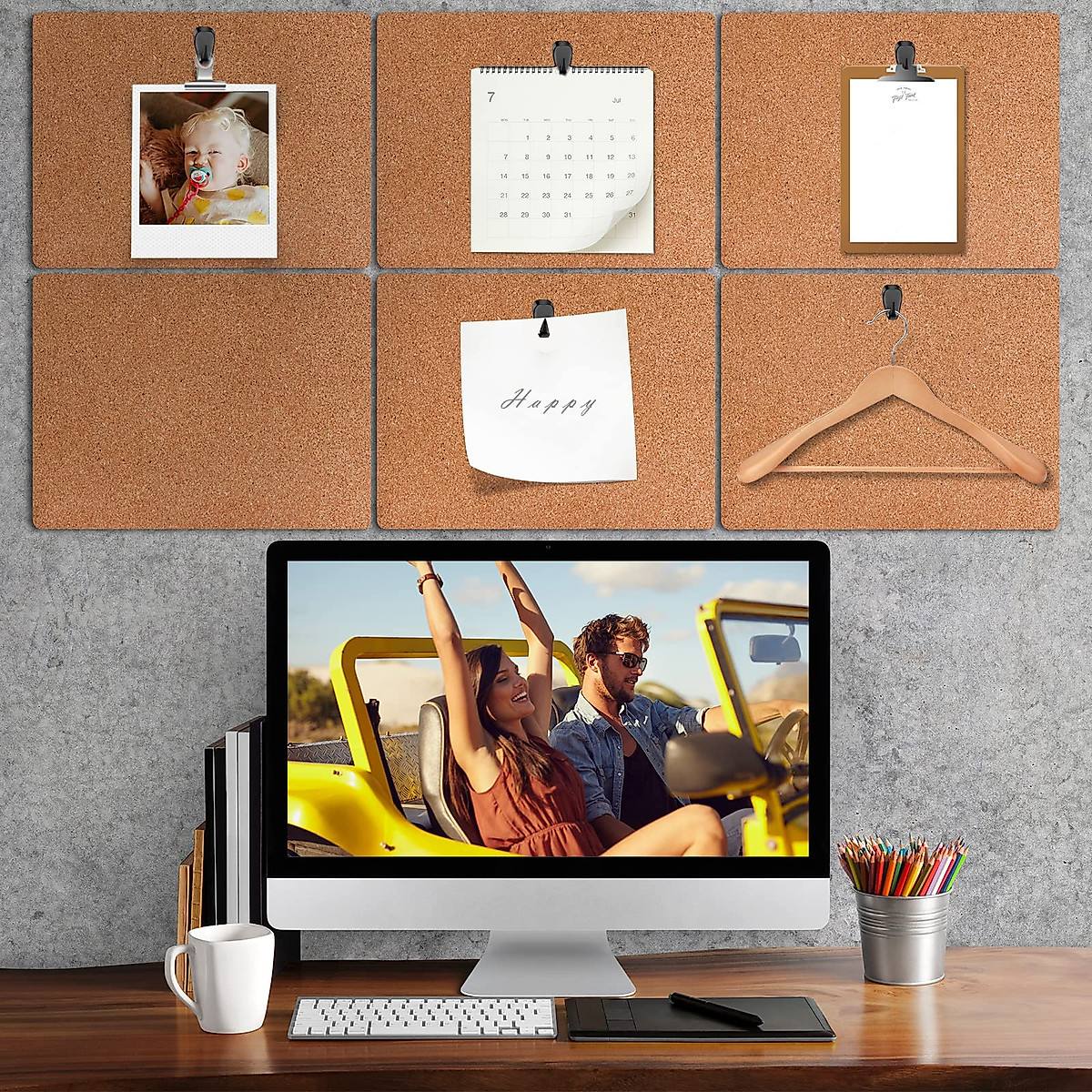 Fabric Panel Wall Hooks Cubicle Wall Hooks Cubicle Clips Cubicle Coat Hook Cubicle Picture Hangers for 40 Lbs Office Home Kitchen Room Board Hanging Supplies(Black,10 Pieces)