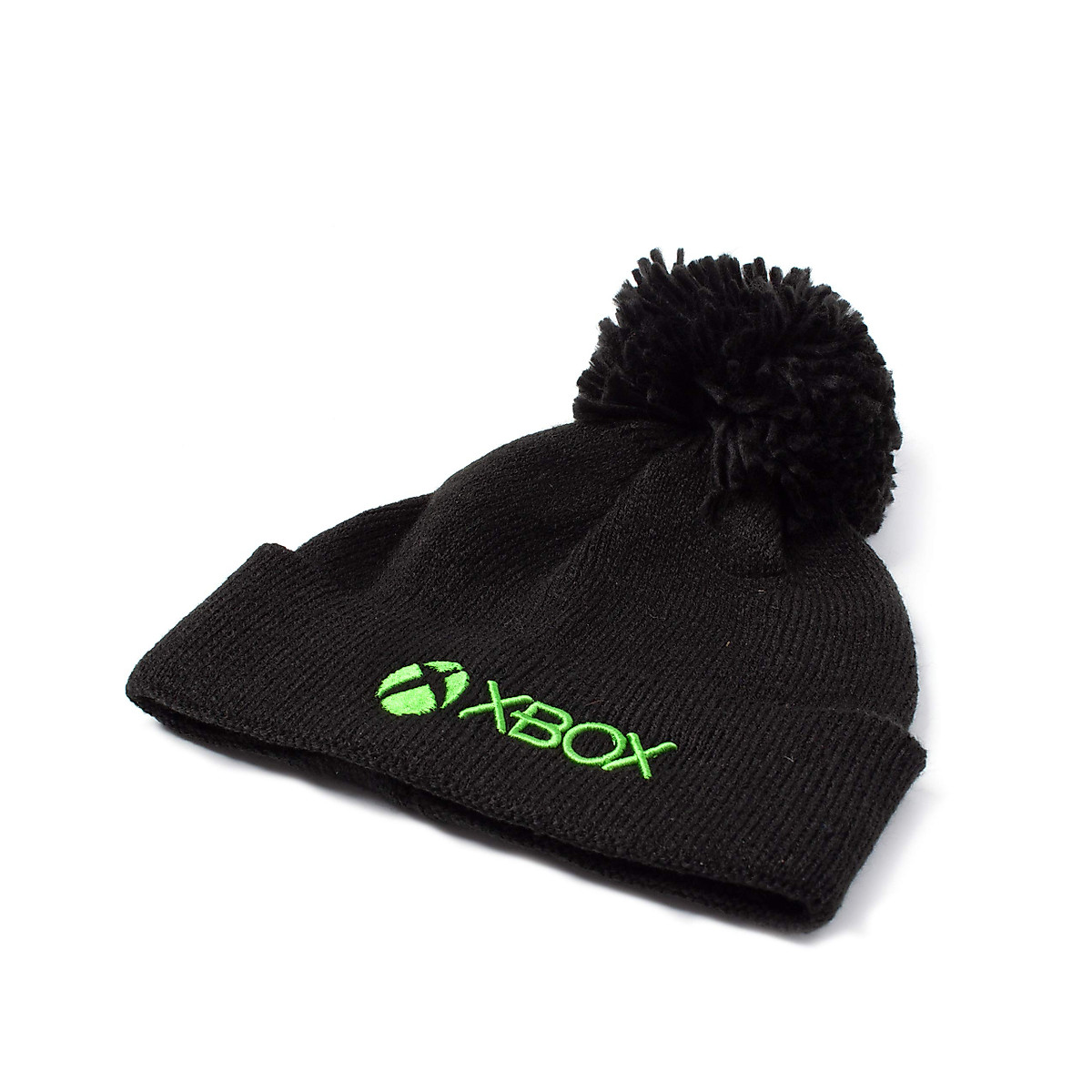 XBOX Bobble Hat for Kids Black Green Beanie Gamer Gift Merchandise