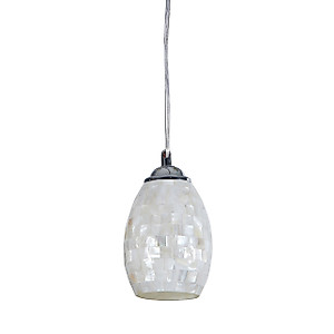 Chloe CH3CR31CM04-DP1 5" Shade Ravenna, Mosaic 1 Light Ceiling Mini Pendant