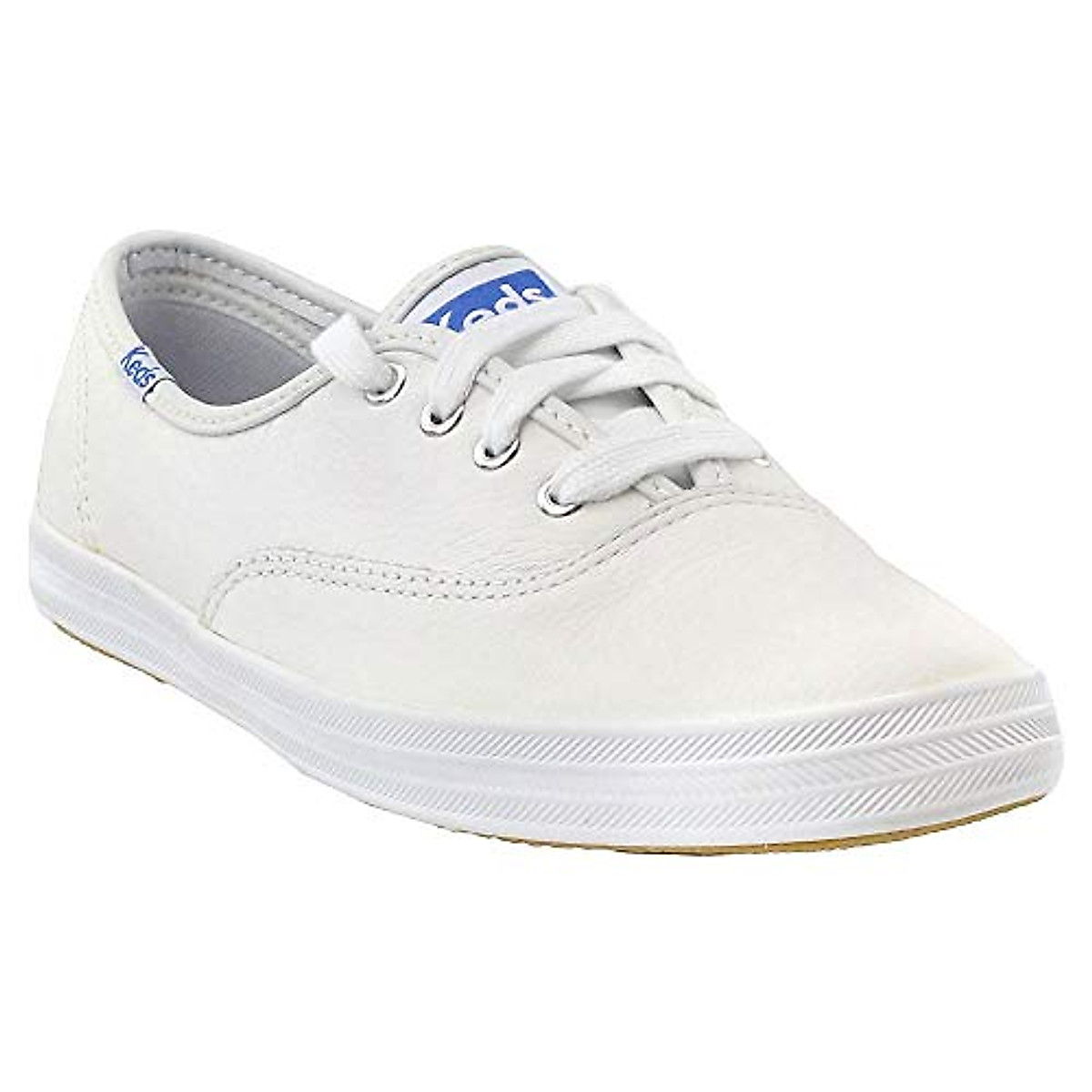 Keds Women's Champion Lace Up Sneaker, White Leather, 6.5