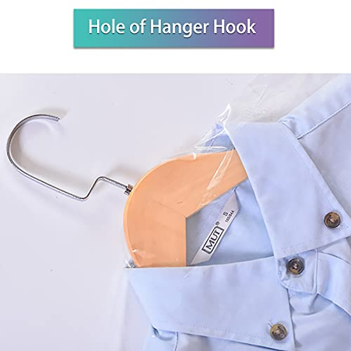 Kornculor 50/100 Pcs Plastic Dry Cleaner Bags 47 Inch Clear Garment Cover Dustproof Suit Bags Dry Cleaning Launderette Bag Plastic Dust Cover for Closet, Home Storage, Travel, Wedding, Trip (100 PCS)