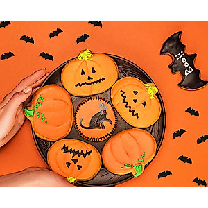 ONLYKXY 1200pcs Halloween Party Confetti Black Bat Confetti for Halloween Party Table Confetti and DIY(Bat)