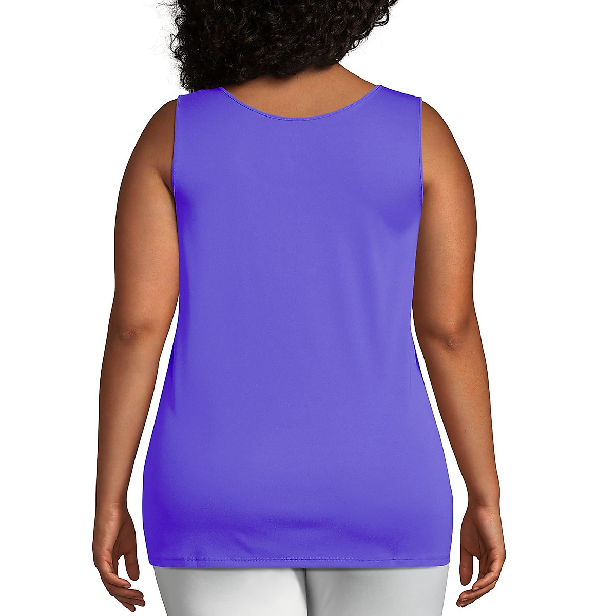 JUST MY SIZE Womens Cooldri Performance Scoopneck Tank-top-and-cami-shirts, Petal Purple, 2X US