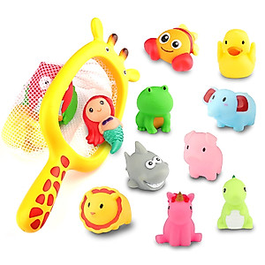 Toddler Bath Toys Mold Free Bathtub Toys, Bath Toys for Toddlers 1-3 Pool Bathroom Bath Time Submarine Set, Pool Toys for Toddlers Infant Boys Girls Birthday Gifts Age 1 2 3 4 5 6 Year Old (Animal)