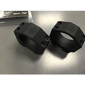 Seekins Precision 35mm Tube Riflescope Rings,1.0in High, 4 Cap Screw 0010640004 - F