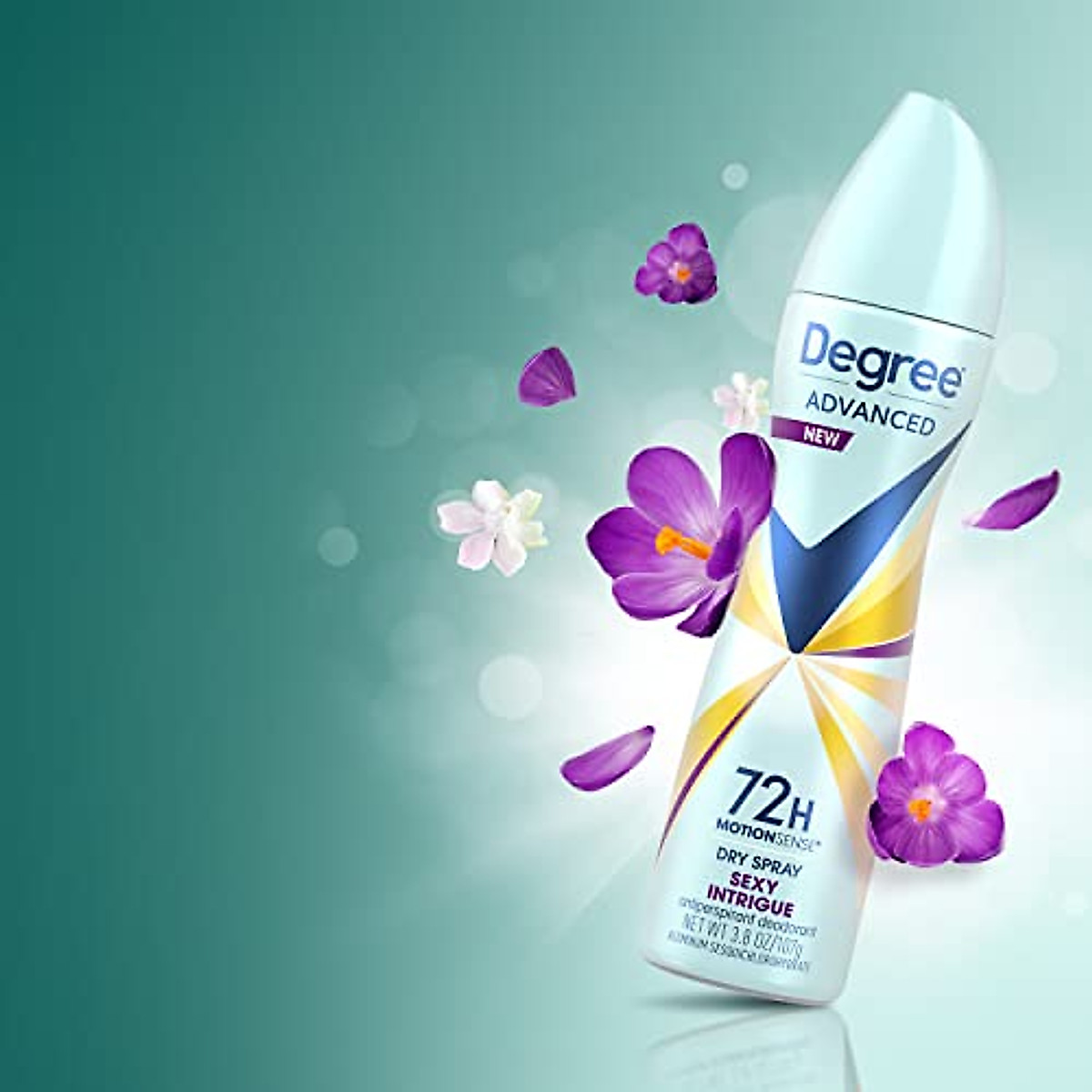 Degree Women Antiperspirant Deodorant Dry Spray Sexy Intrigue, 3.8 Ounce (Pack of 4)