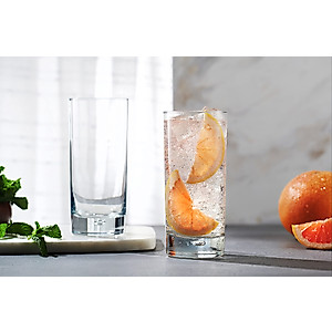 Highball Glasses Set Of 4, Tall Drinking Glasses 18oz Home Essentials & Beyond Beverage Water Glass Cups for Water, Juice, Cocktails. Bar Glasses. Dishwasher Safe.